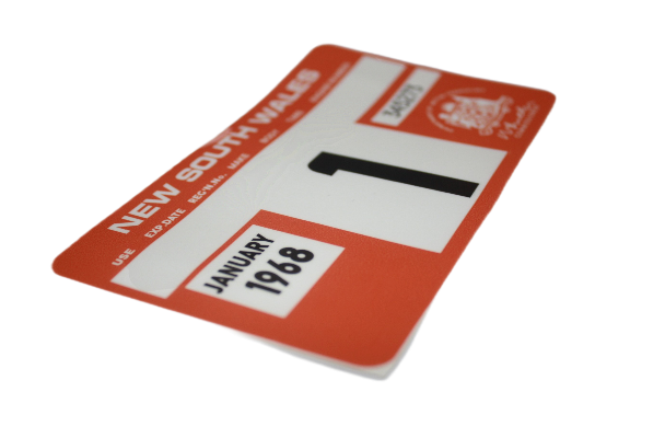 Vintage Rego Sticker : NSW 1968 | Decals