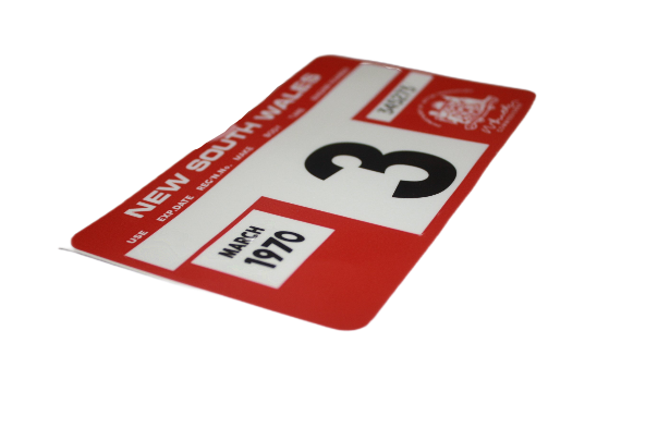 Vintage Rego Sticker : NSW 1970 | Decals