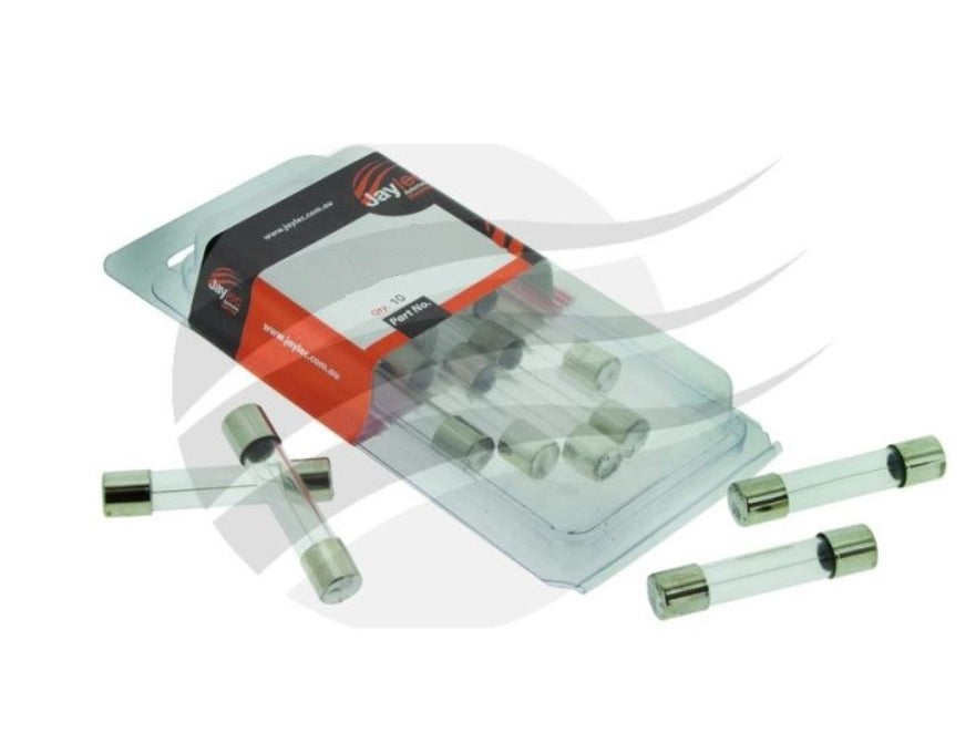 Glass Fuse Pack of 10x - 25 amp