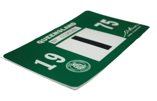 Vintage Rego Sticker : QLD 1975 | Decals