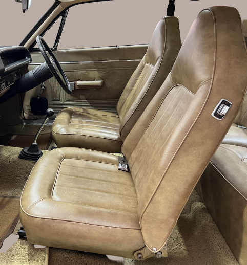 Seat Skin Cover Set - Valiant VH Charger - Long Grain 4 Pleat High Bac