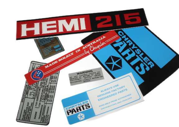 VG Engine Bay Decal Set (215 Hemi) | Decals