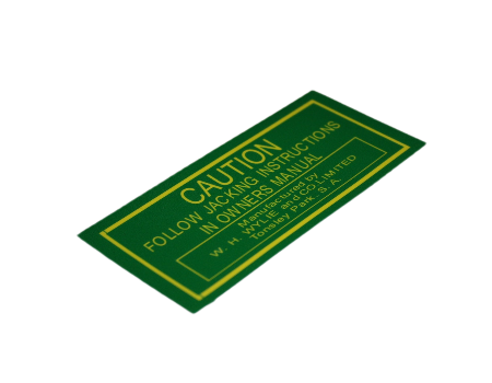 Jack Base Caution Decal VH-CM | Decals