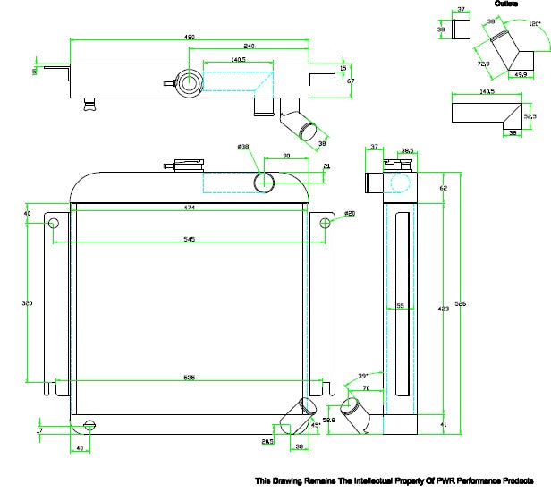 Pwr Alloy Radiator : Suits SV1 | Cooling System
