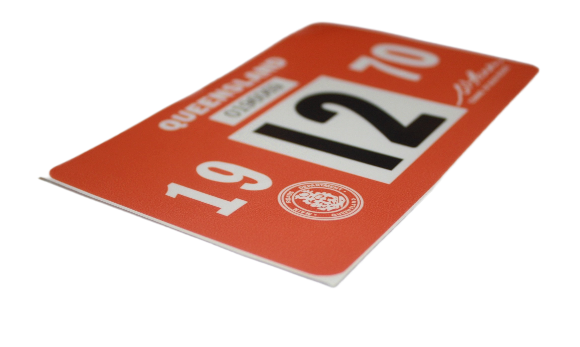 Vintage Rego Sticker : QLD 1970 | Decals