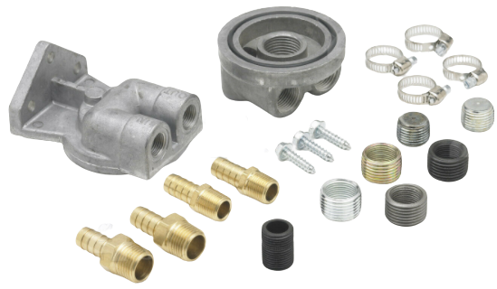 Oil Filter Relocation Kit - Suits Slant 6 & Chrysler Small Block
