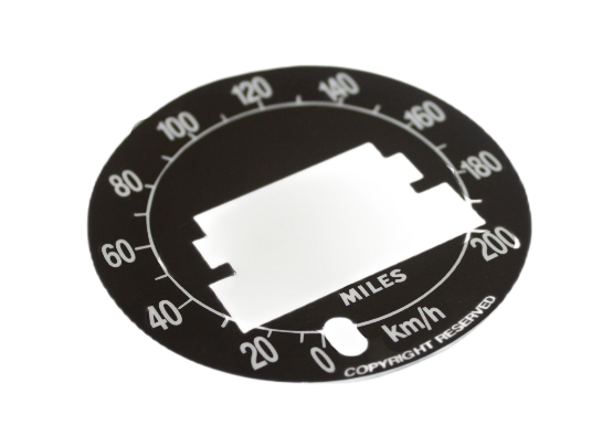 Speedo Gauge Conversion Decal : VH R/T & Pacer White Dials